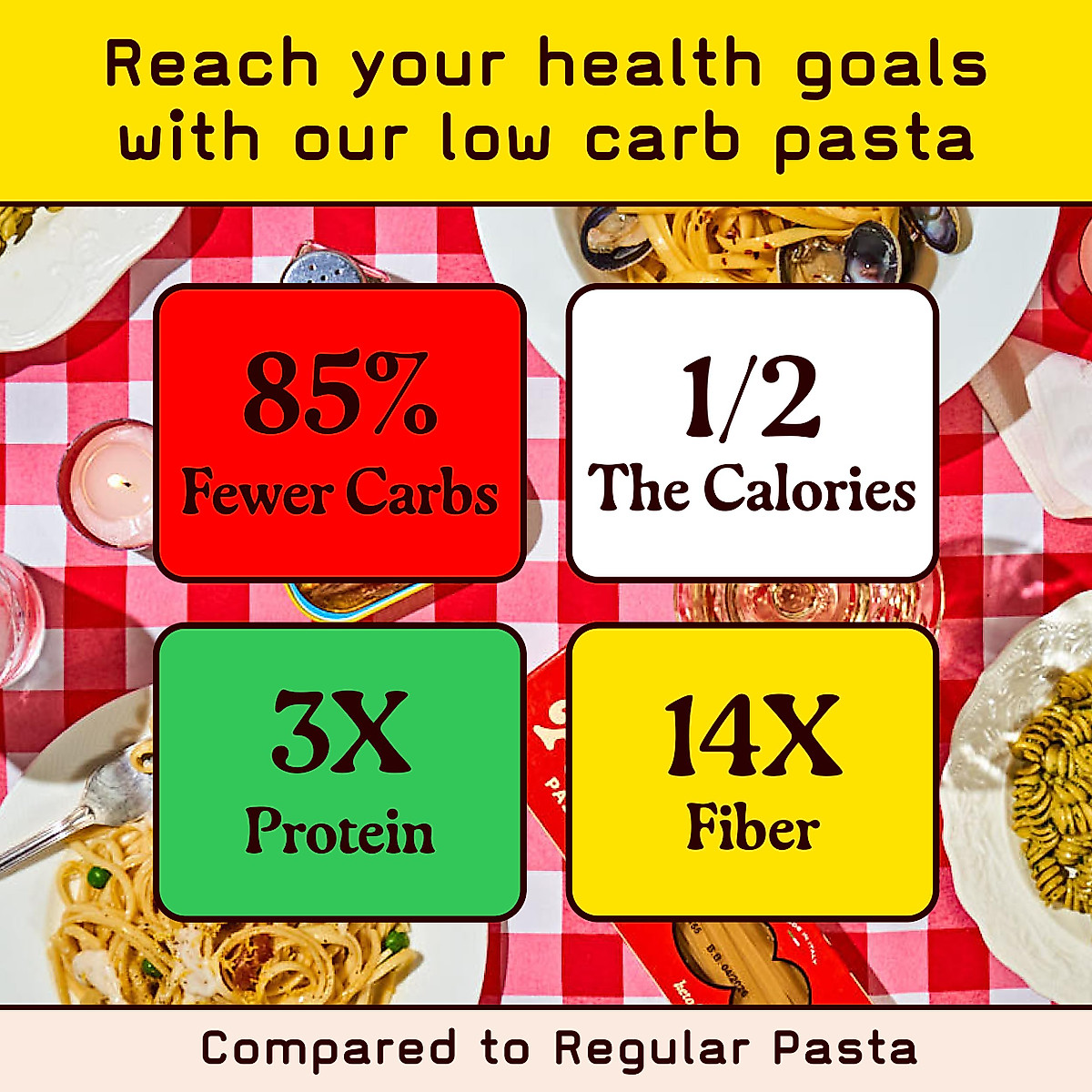 Pete’s Pasta 3 Pack Spaghetti Noodles Pasta 8oz – 7g Low Carb Pasta – 17g High Protein Pasta, Authentic Italian Keto Pasta Noodles, Healthy Low Calorie Spaghetti Pasta, Wheat Pasta Imported from Italy