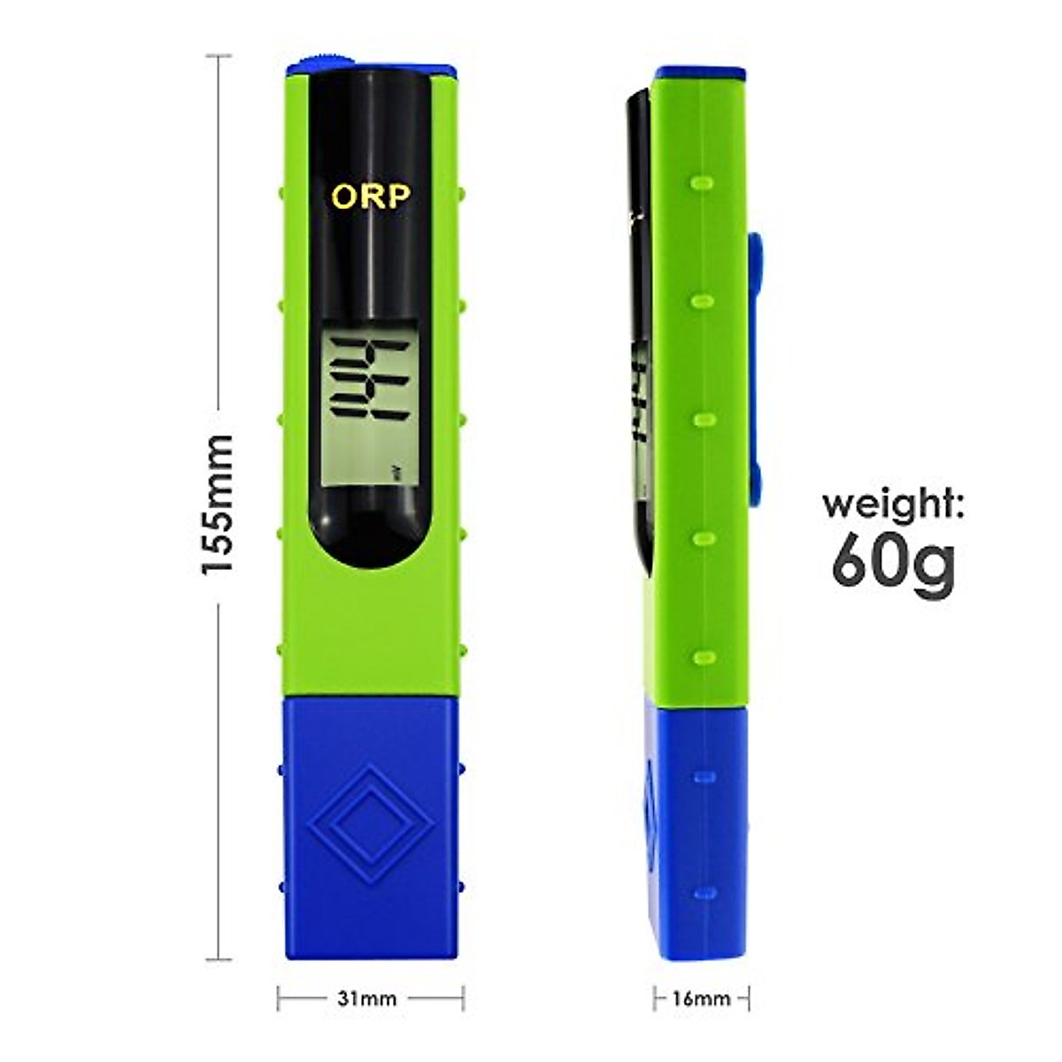 ORP Redox Meter -1999~1999mV Oxidation Reduction Potential Tester with 256mV ORP Calibration Buffer for Water Testing, Aquarium, Research Laboratory