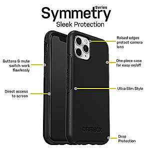 OtterBox SYMMETRY SERIES Case for iPhone 11 Pro Max - Polycarbonate, BEGUILED ROSE (HEATHER ROSE/RHODODENDRON)