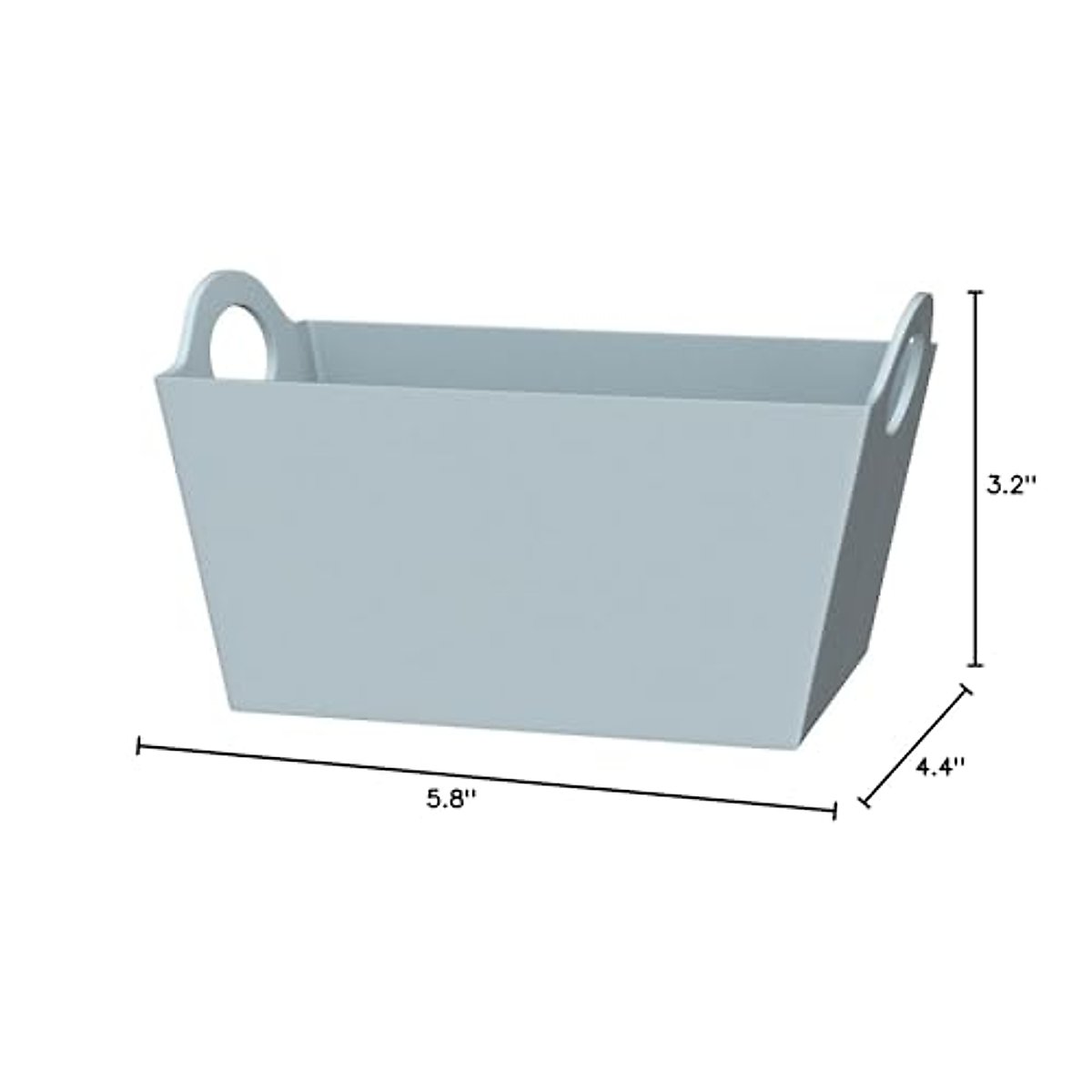like-it EPE-23 Small Storage Mini Basket, Small, Set of 3, Paper Mix, Blue, Approx. Width 5.8 x Depth 4.4 x Height 3.2 inches (14.8 x 11.1 x 8.1 cm)