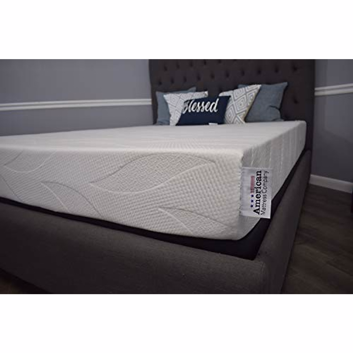American Mattress Company 8" Graphite Infused Memory Foam-Sleeps Cooler-100% Made in The USA-Medium Firm (RV King - 72x80)