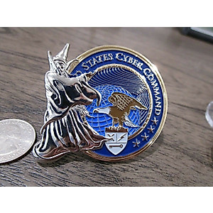 US Cyber Command CYBERCOM USN USAF Army NSA Wizard Challenge Coin