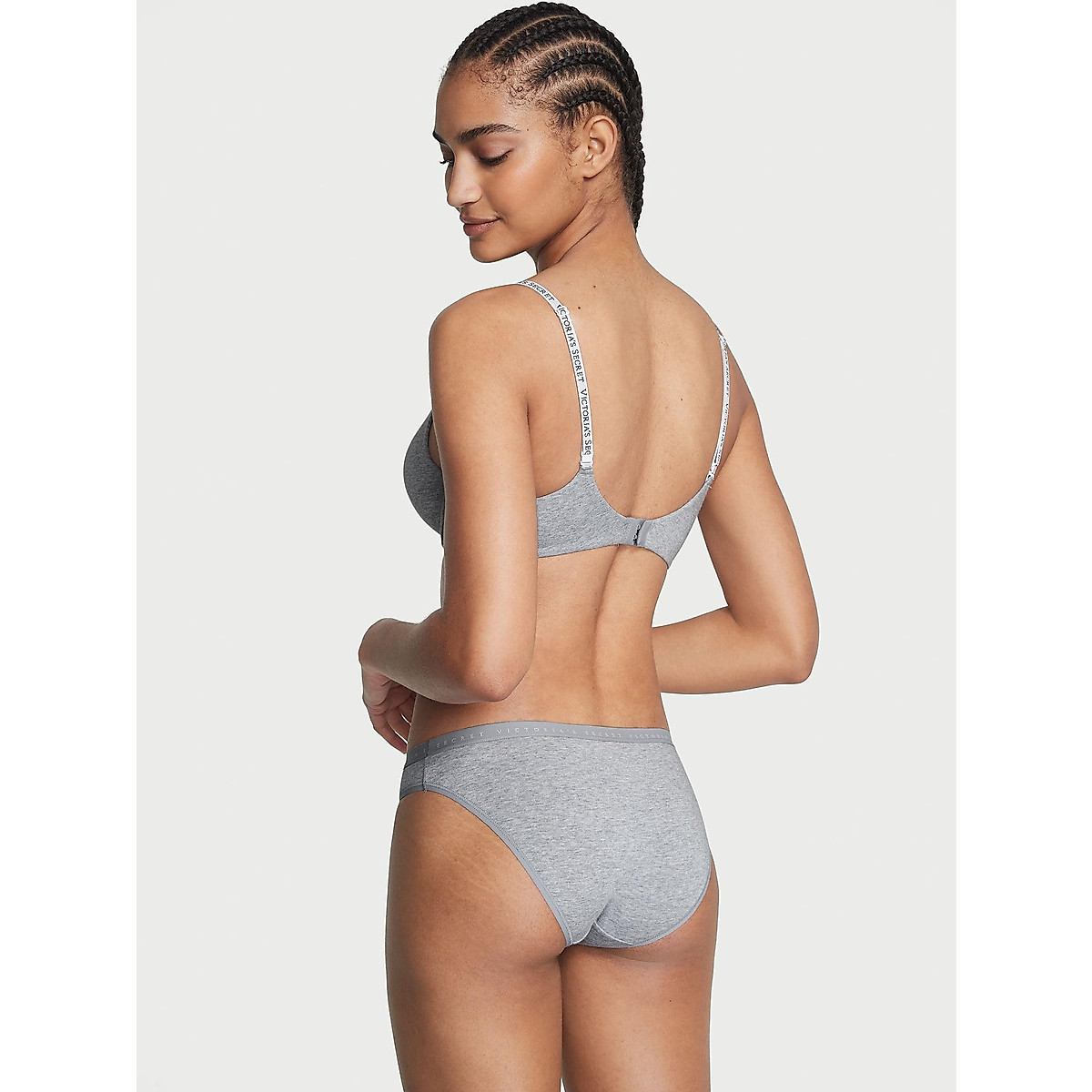 Victoria's Secret Women's Cotton Bikini Underwear, Moderate Coverage Panties for Women, Multi Pack, New Neutrals Mix (M)