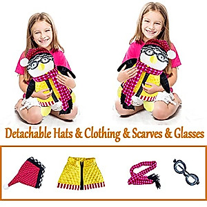 YCZTXSJT Penguin Hugsy Stuffed Plush， TV Penguin Joey's Friends HUGSY Plush Penguin Rachel Stuffed Doll Toy for Kids Birthday Gift