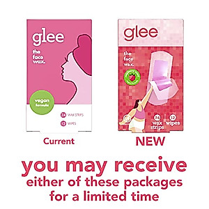 JOY Glee Face Wax Strips Hair Removal - 24 Strips