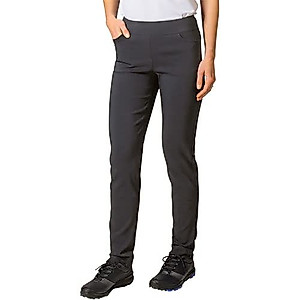 SLIM-SATION Women's Golf Regular Pull-On Straight-Leg Pant with Pockets (Charcoal, 14)