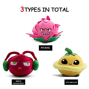 Maikerry 3 Pieces PVZ Plants 1 2 Figure Plush Toy, PVZ Stuffed Doll for Kids and Birthday
