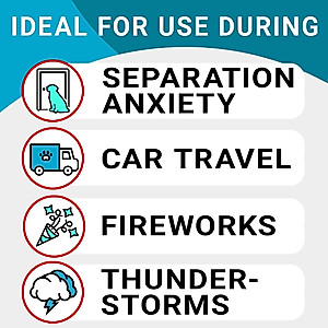 Dog Probiotics Chews + Calming Hemp Treats Bundle - Gas, Diarrhea, Allergy, Constipation, Upset Stomach Relief + Anxiety Relief - Separation Aid - Stress Relief During Fireworks, Storms, Thunder