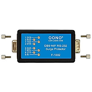 RS232 DB9M/F LED Link Tester with Surge Protection