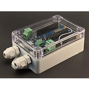 qBoxMini DIY IOT Enclosure Kit (One SMA), IOT Enclosure for Arduino MKR Feather ESP32 Cellular LoRa WiFi Board, Waterproof IP65 Enclosure with Glands, prototyping PCB and SMA Connector