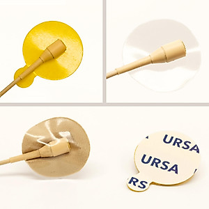 URSA Sticky Circles - Pack of 90 Hypoallergenic Sticky Circles for Lavalier Lapel Mics - 24mm Diameter - Compatible with Tascam Rode Sennheiser Zoom Lav Mics - Mic Clip - Lavalier Stickies