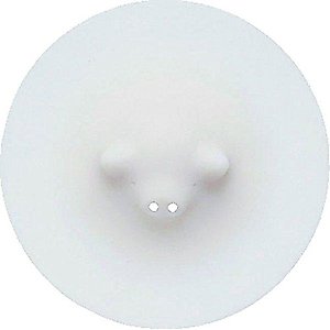 Marna White Piggy Steamer, 8-1/2"