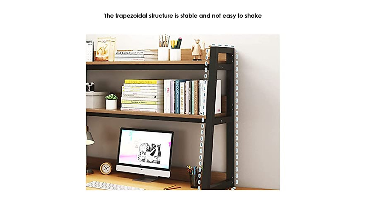 Stylish 2-Tier Desktop Bookcase for Home & Office