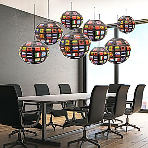 12pcs Flags of All Nations Paper Hanging Lanterns| International Flag Hanging Ornaments | 2022 World Cup Decor | Exchange Student Party Decor | School Sports Event | International Party Decorations