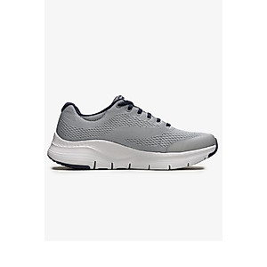Skechers Men's Arch Fit Oxford, Gray/Navy, 11 M US