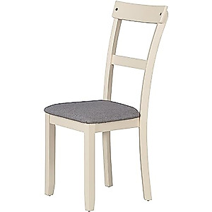 WOZNLA Comfortable Room 5-Piece Classic Counter Height Dining Set-Elegant Wood Kitchen Table, Padded Chairs-Ideal for Family Gatherings, Onesize, Brown