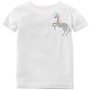 Simple Joys by Carter's Baby, Toddler and Girls' 6-piece Snug Fit Cotton Pajama Set, Dinosaur/Rainbow/Unicorn, 5T