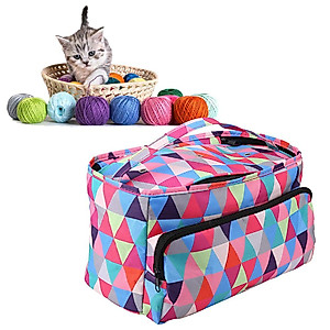 Yarn Storage Bag Wool Ball Organizer Crochet Thread Tote Sewing Tool Case Basket DIY Hand Knitting Tool Storage Bag