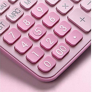 MJWDP 12 Digit Desk Calculator Large Buttons Financial Business Accounting Tool Big Buttons Battery and Solar Power