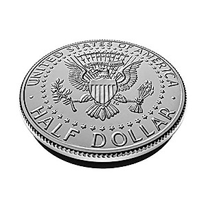 Half Dollar Back Sockets United States Mint Coin Collector PopSockets PopGrip: Swappable Grip for Phones & Tablets