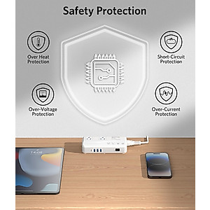 BESTEK Universal Travel Adapter Pure Sine Wave 220V to 110V Voltage Converter with 4 USB(1 PD35W) Charging and UK/AU/US/EU Worldwide Plug Adapter