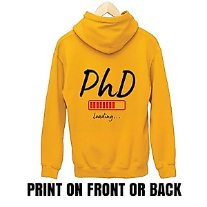 Phd Loading humor design Gray and Muticolor Unisex Hoodie