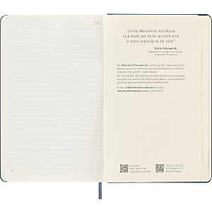 Moleskine Smart Notebook, Large, Ruled, Sapphire Blue, Hard Cover (5 x 8.25)