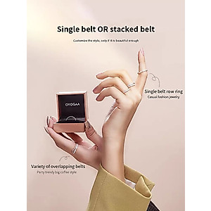 OYOGAA 925S terling Silver Moissanite Lab Created Diamond Half Eternity Curved Engagement Ring Wedding Band for Women Gift Moissanite Hidden Halo Engagement Ring Bridal Set with accents for Women,