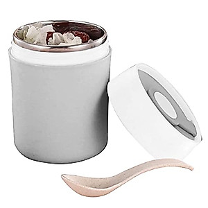 Yelei Stainless Insulated Food Jar, 500ml/16.9oz Stainless Steel Bento Box Lunch Containers for Kids Adults, Leak Proof Wide Mouth Food Soup Thermos, Keeps Food Hot Cold for School Travel