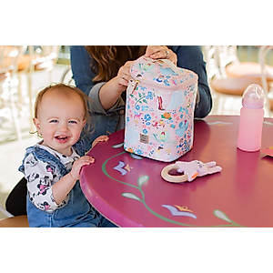 Petunia Pickle Bottom Baby Cooler Bag | Perfect for Baby Bottles and Snacks | Insulated & Reusable Bottle Cooler and Baby Holder | Cinderella Disney Collaboration