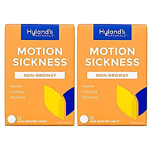 2 Packs of Hyland's Motion Sickness - 50 Tablets by Hyland's Homeopathic
