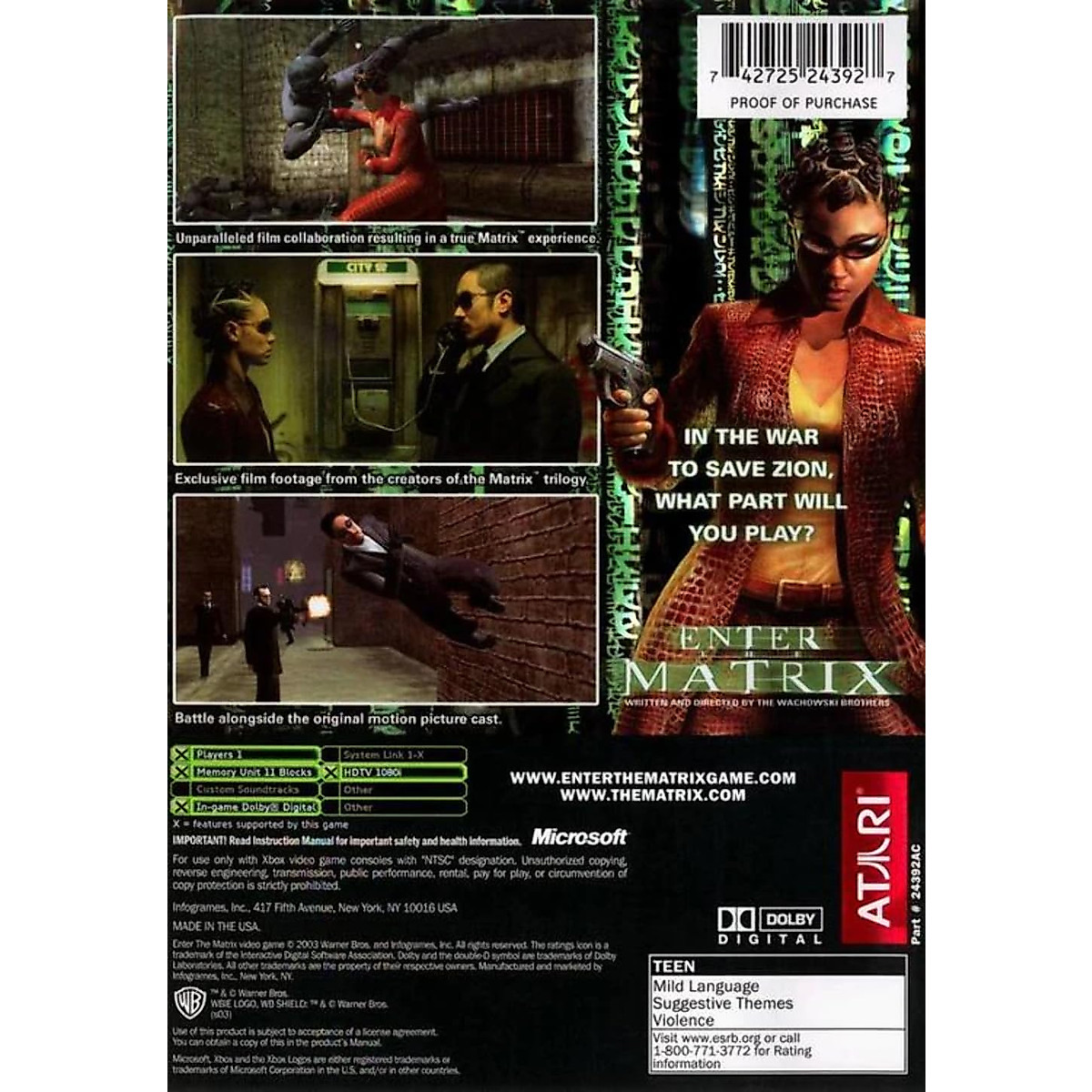 Enter the Matrix - Xbox