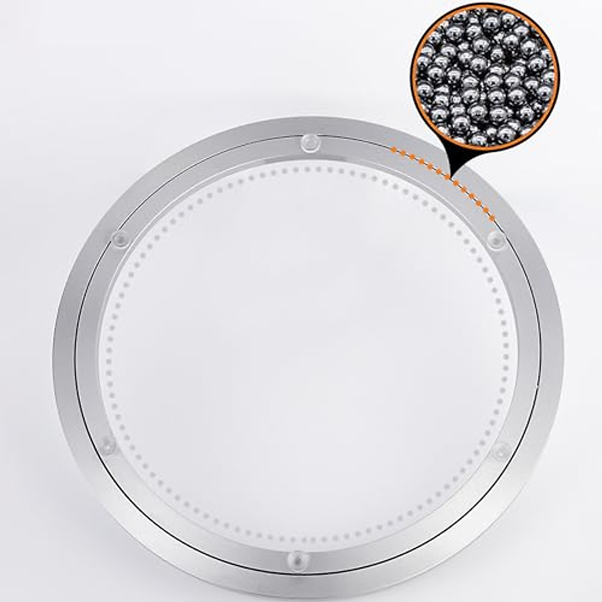 SinSed Aluminium Turntable Bearing,Lazy Susan Bearing Aluminum Turntable Ball Bearing for Dining-Table and Workbench