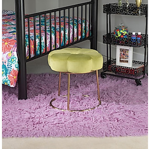 Linon Seraphina Accent Vanity Stool, Green