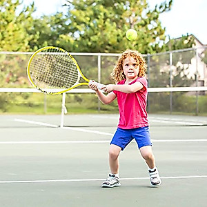 insum 17'' Kids Toddler Tennis Racket for Junior Little Kids Tennis Racquet for 2-4 Years (17inch-Yellow)