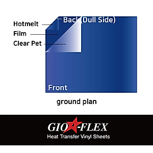 GIO-FLEX 3D Puff Vinyl Heat Transfer 10" x 12" - 14 Sheets Foaming HTV Assorted Colors Bundle/Variety Pack, Adhesive Vinyl, Iron-On Transfer, Heat Press with Cricut Silhouette Cameo