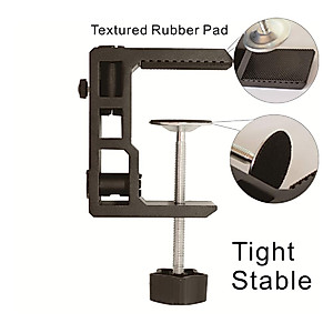 Replacement Heavy Duty C Clamp for 1/2” Base Magnifying Lamp，XINME Desk Lamp，Swing Arm Lamp，Phone Mount，I pad Mount，Tablet Holder，Mic Holder