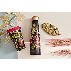 Spode Creatures of Curiosity Insulated Water Bottle | Stainless Steel Reusable Water Bottle for School, Gym, Sports, and Travel | Leak Proof Lid | Keeps Cold and Hot for 12 Hours | 15-Ounces