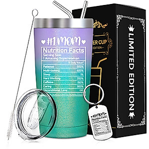 SpenMeta Gifts for Mom - Birthday Gifts for Mom from Daughter, Son - Funny Christmas Presents for Mother, Mothers Day Gift - 20oz Vacuum Insulation Mom Tumbler