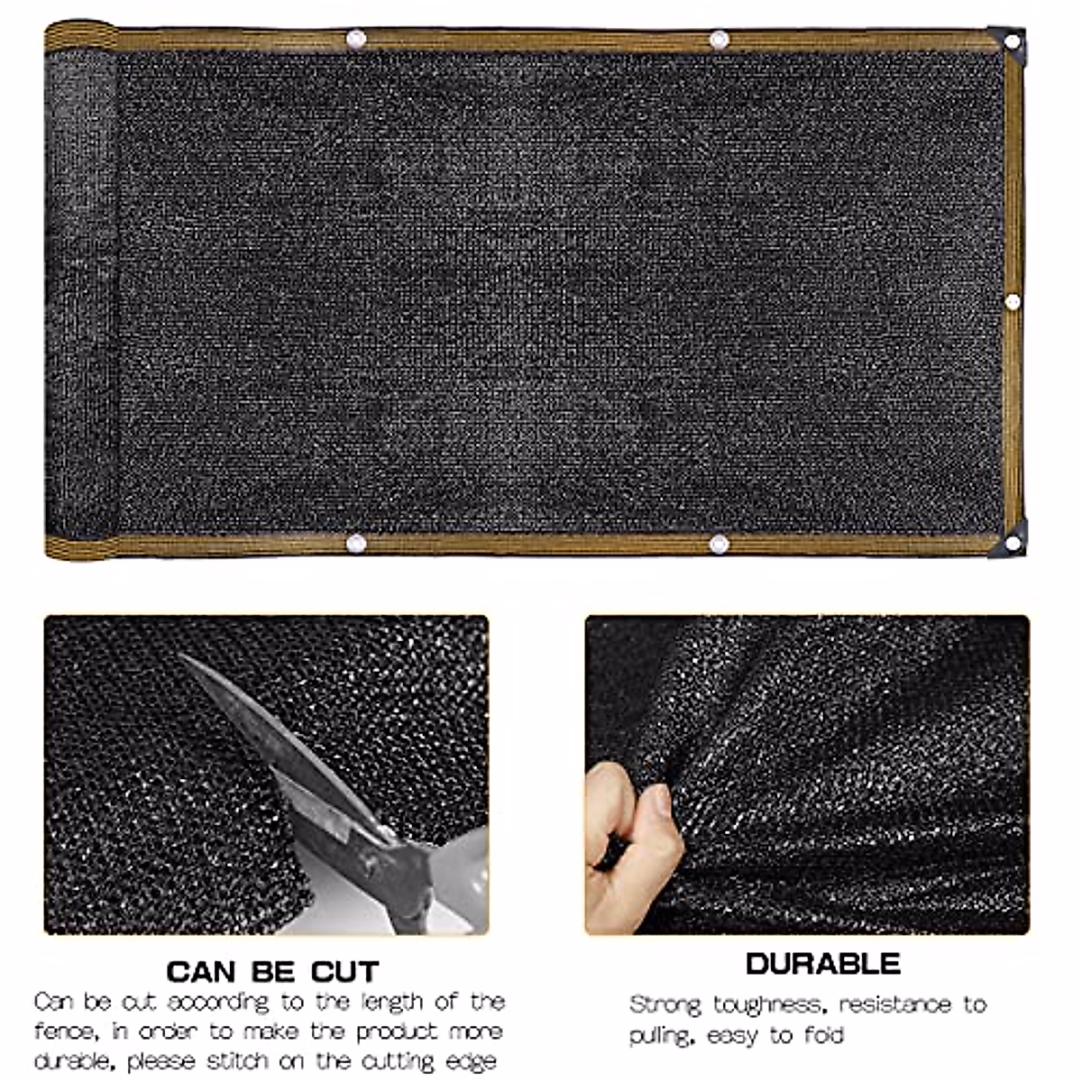 Balcony Privacy Screen Fence Cover,UV Protection Weather Mesh Balcony Shield for Garden Patio Outdoor Backyard (3' x 9.8')