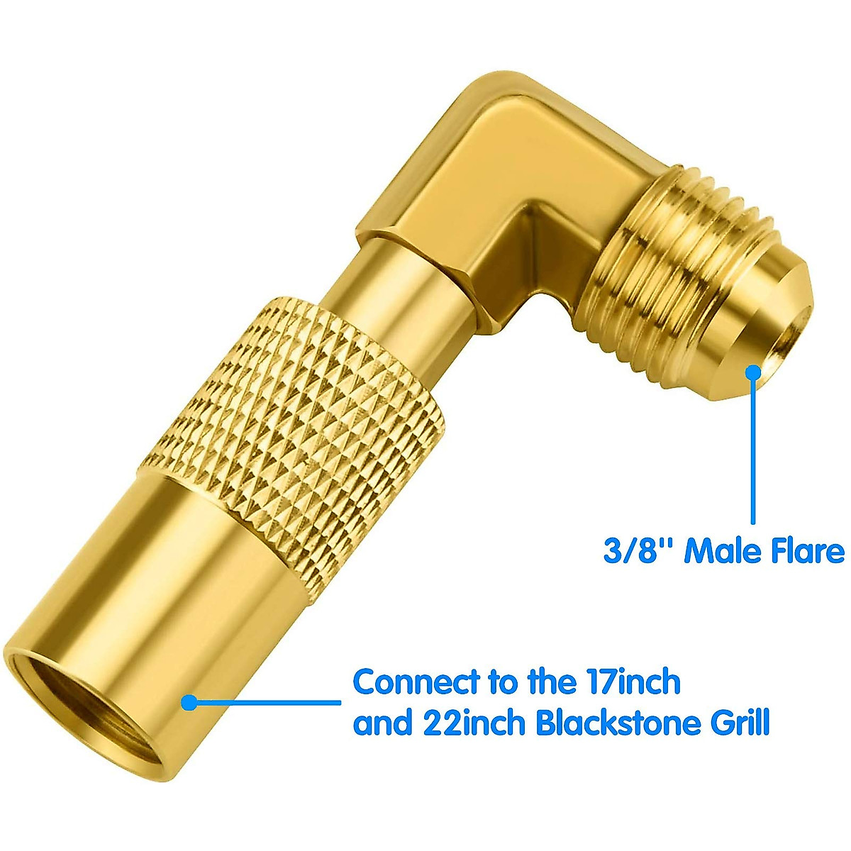 MOFLAME 6FT Stainless Braided Propane Hose and Blackstone Grill Regulator Adapter for Blackstone 17inch and 22inch Table Top Griddle Connect to 5-20Lb Propane Tank