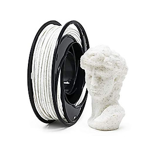 Gizmo Dorks Marble PLA 3D Printer Filament 3mm (2.85mm) 200g, White