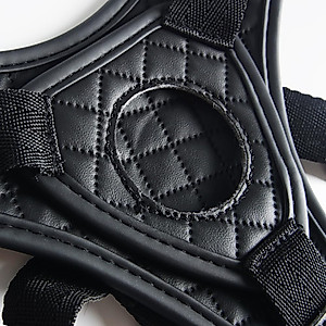 Strap On Dildo Strap Adjustable Universal Women Lesbian Sex Toy, PU Suction Cup Wear Leather Pants for Couple, O-Ring Strapon Compatible Seat Belt Harness Sexual Stuff Pegging Toys up 63" Waist