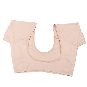 ARTIBETTER Women's Underarm Sweat Vest Guard, Washable Shield for Ladies (M) - Yellow