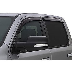 Auto Ventshade [AVS] In-Channel Ventvisor / Rain Guards | Smoke Color, 4 pc | 194858 | Fits 2004 - 2015 Nissan Titan Crew Cab