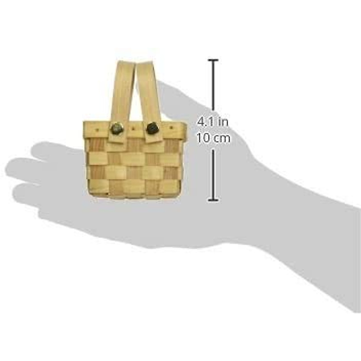 WEDDINGSTAR Miniature Woven Picnic Basket Favor - Set of 6