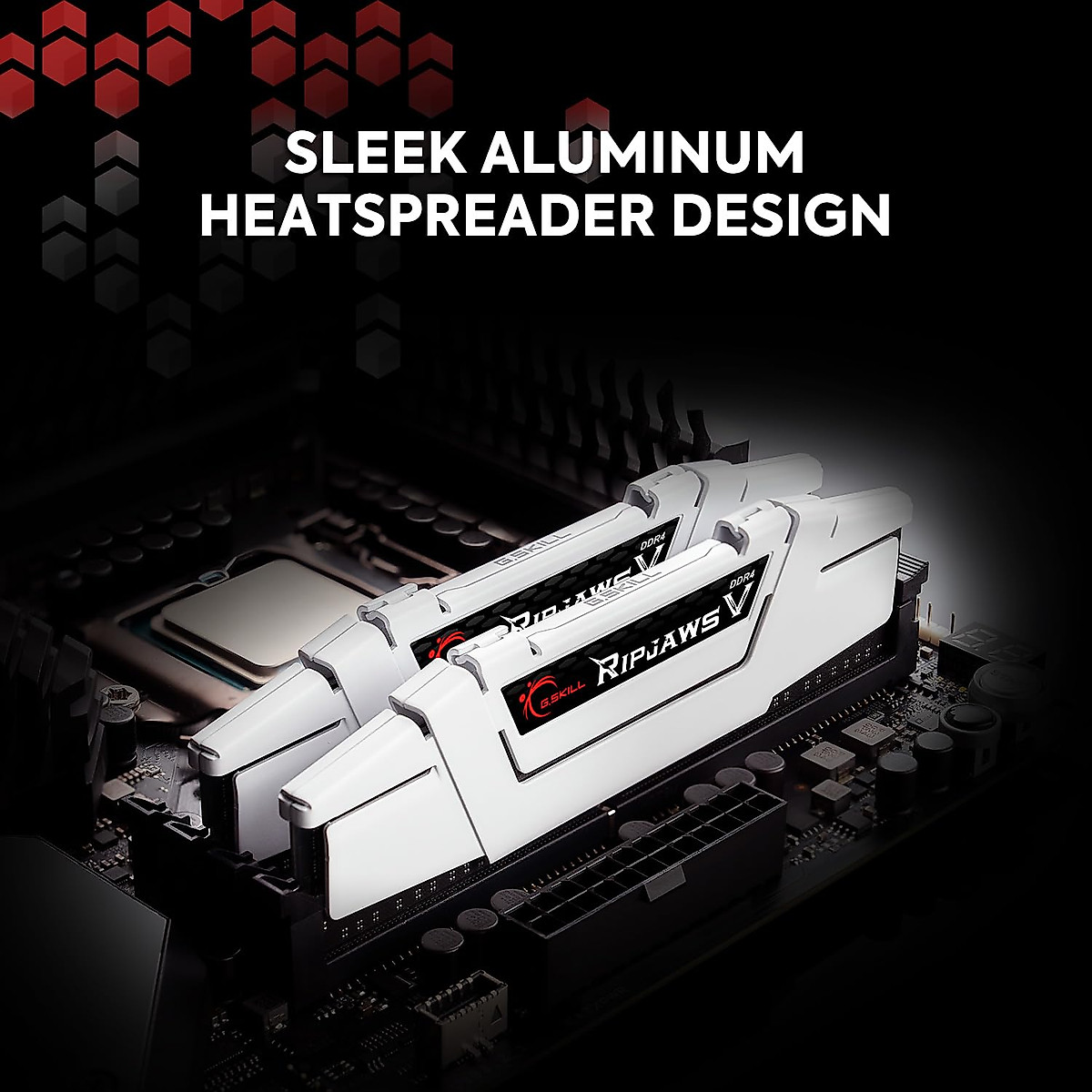 G.SKILL Ripjaws V Series (Intel XMP) DDR4 RAM 16GB (2x8GB) 3600MT/s CL16-19-19-39 1.35V Desktop Computer Memory UDIMM - Black (F4-3600C16D-16GVKC)