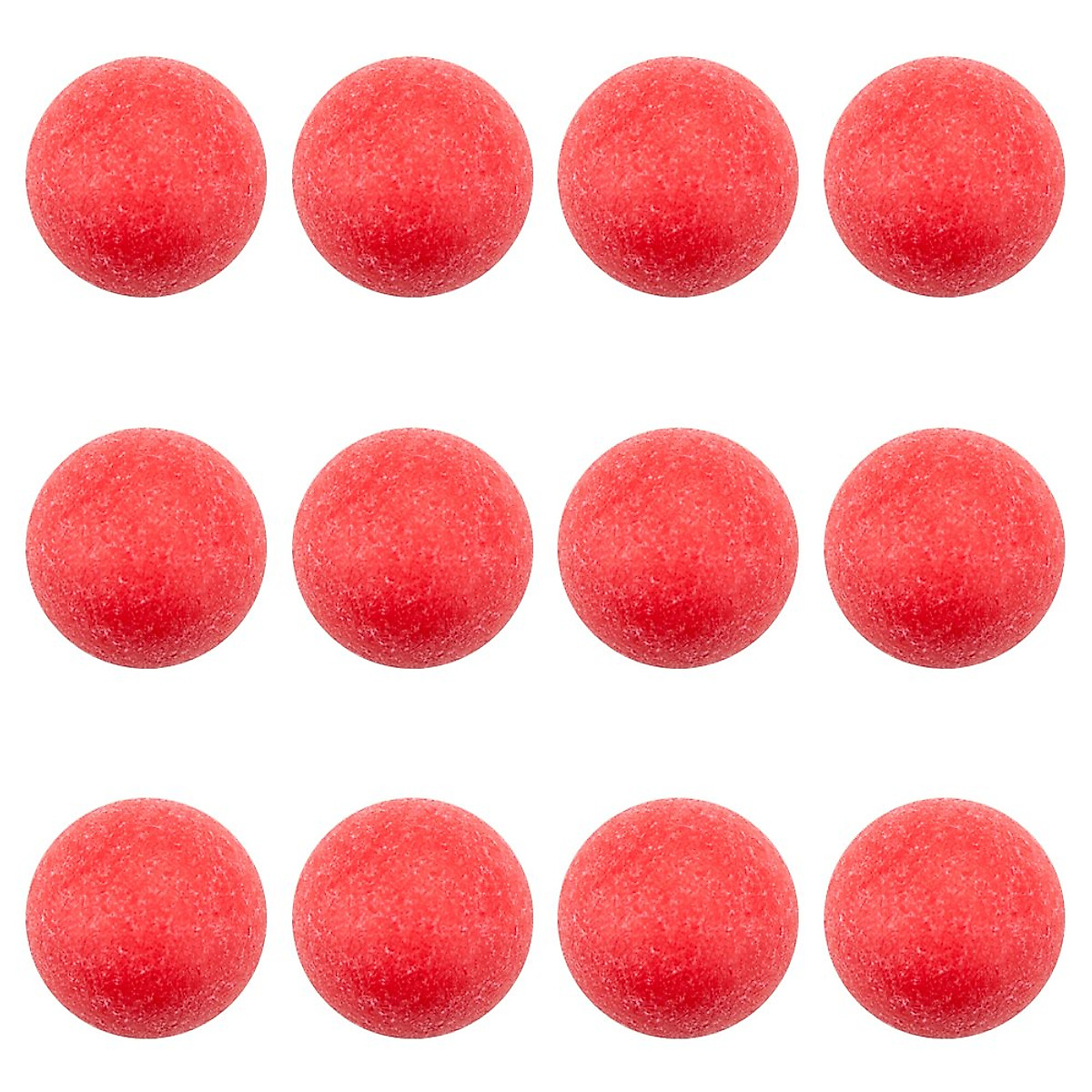 Brybelly Red Textured Foosballs for Standard Foosball Tables (Pack of 12)