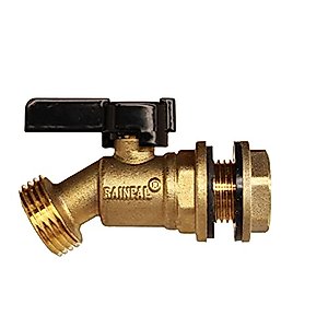 RAINPAL RBS005 Brass Water Container/Rain Barrel Quarter Turn Spigot(LF Compliant, for Open TOP Barrels)