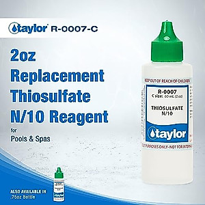 Taylor Technologies R-0007-C Thiosulfate No.7 N/10 2 OZ